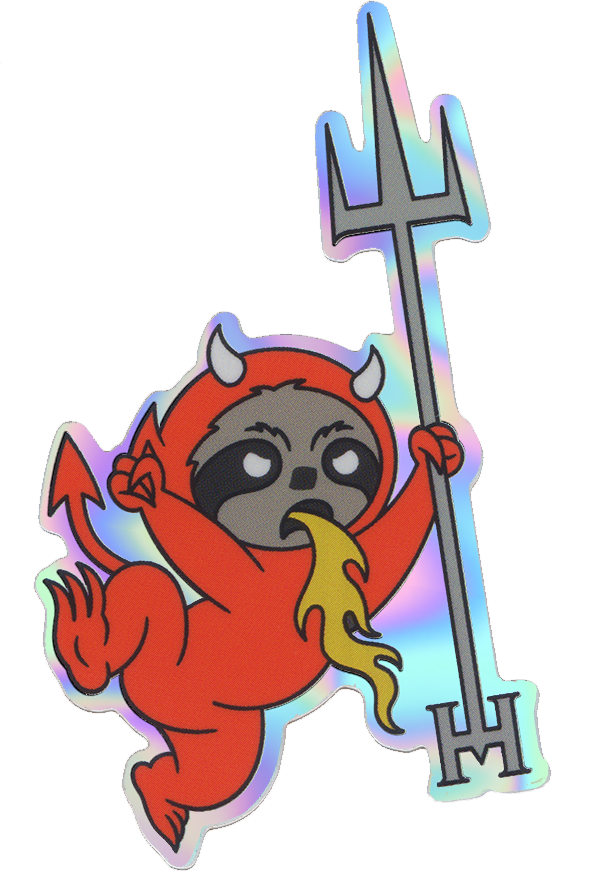 Hella Grip Sloth Shop | Sticker | Hell x Tilt - Devil Sloth