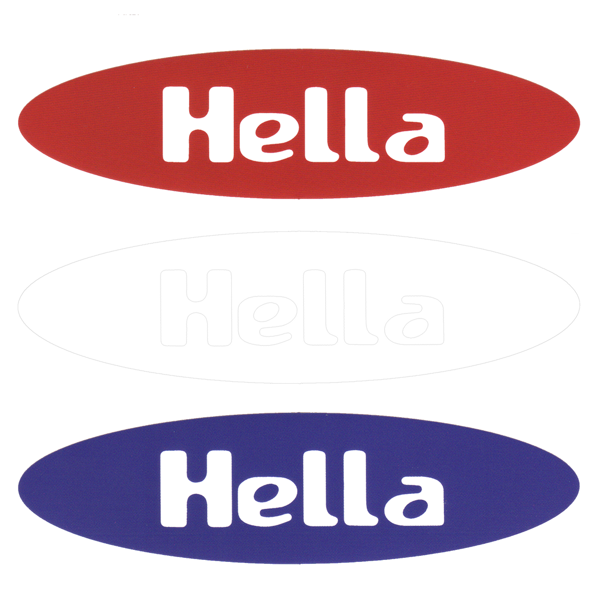 Hella Grip Sloth Shop | Sticker Pack | Hella Sharp (Red, White, Blue)